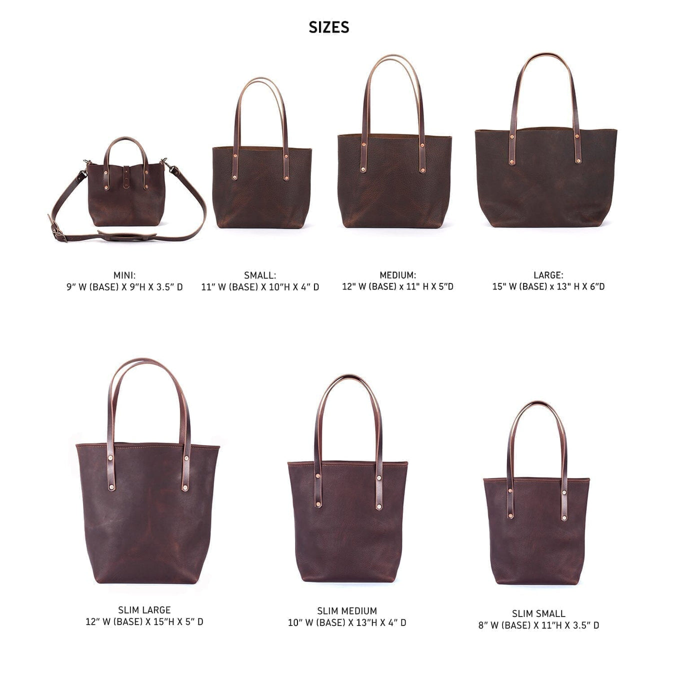 AVERY LEATHER TOTE BAG - MINI CROSSBODY TOTE | MADE IN USA – Go Forth Goods