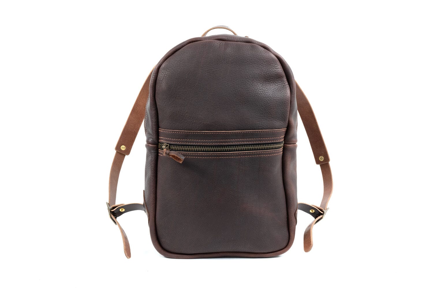 CLASSIC ZIPPERED LEATHER BACKPACK - Go Forth Goods