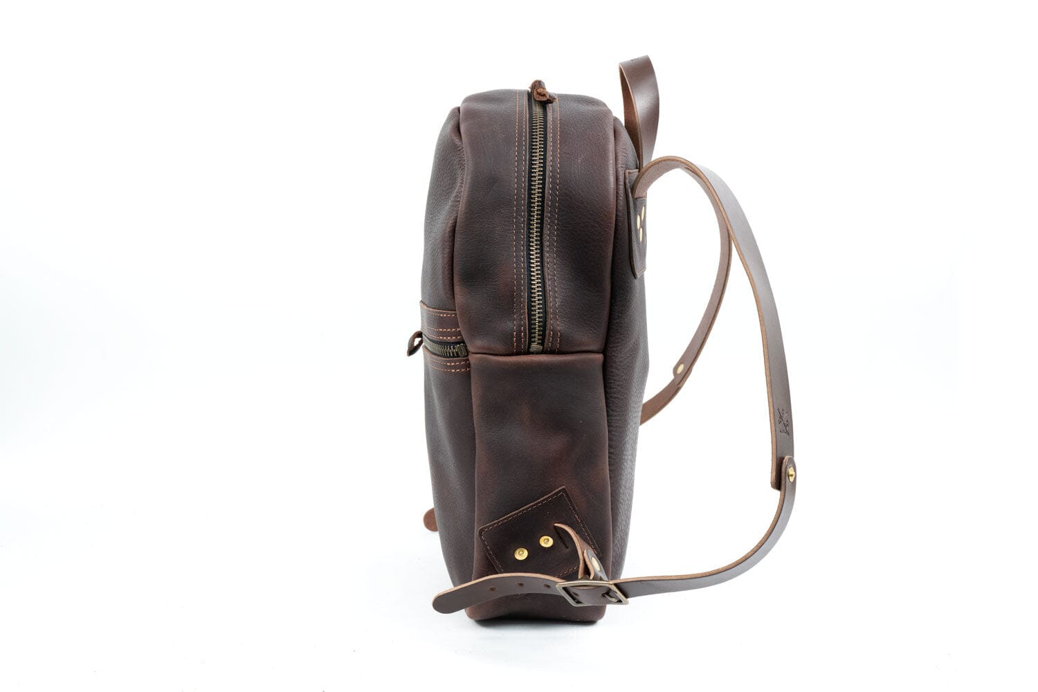 CLASSIC ZIPPERED LEATHER BACKPACK - Go Forth Goods