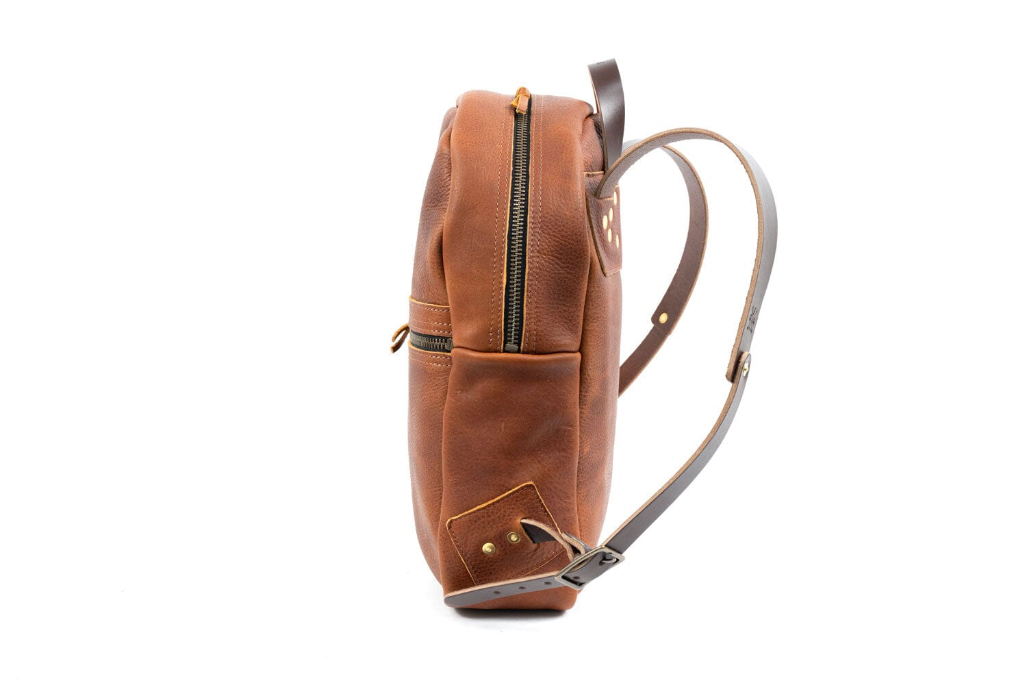 CLASSIC ZIPPERED LEATHER BACKPACK - Go Forth Goods