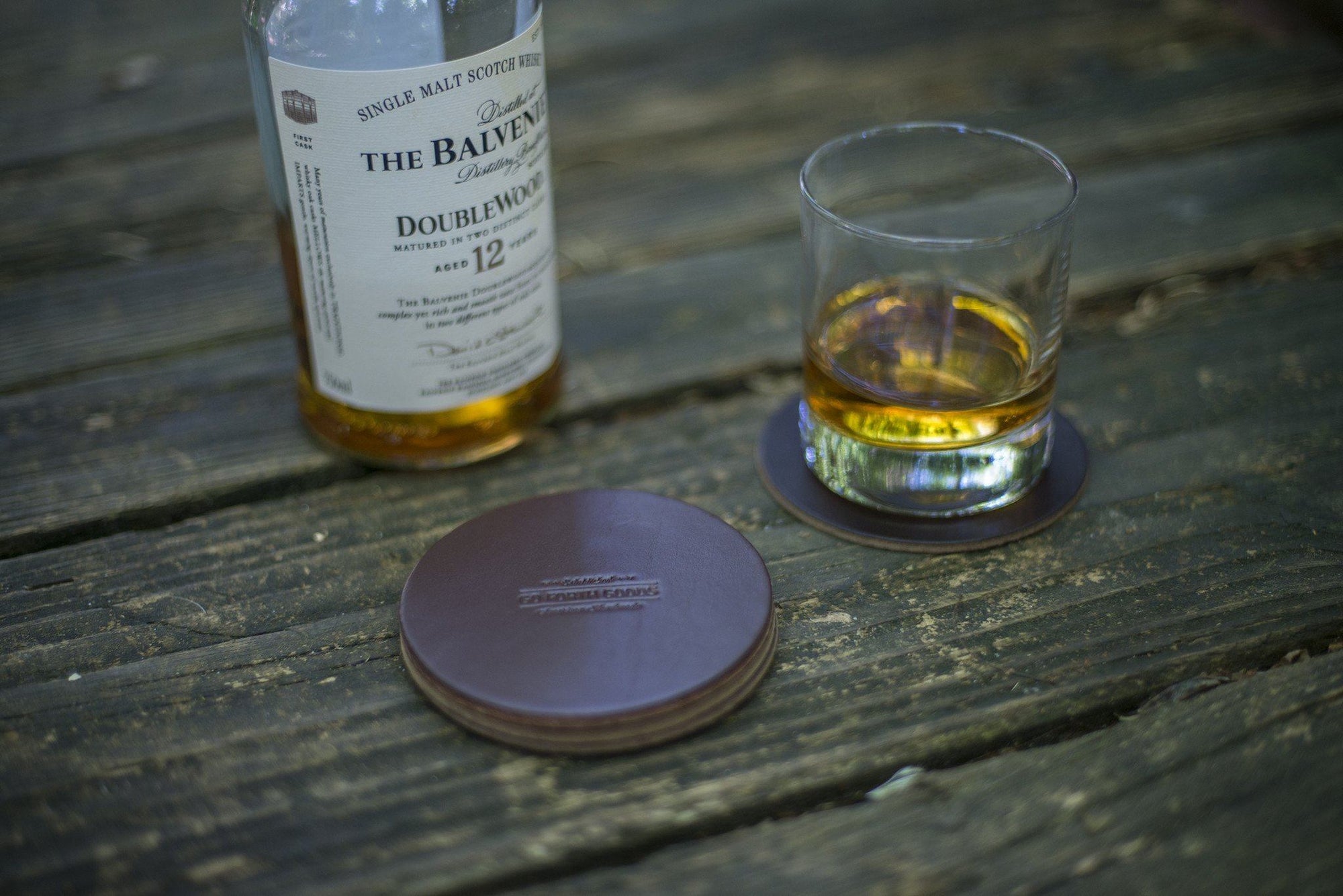 LEATHER COASTER SET - Go Forth Goods