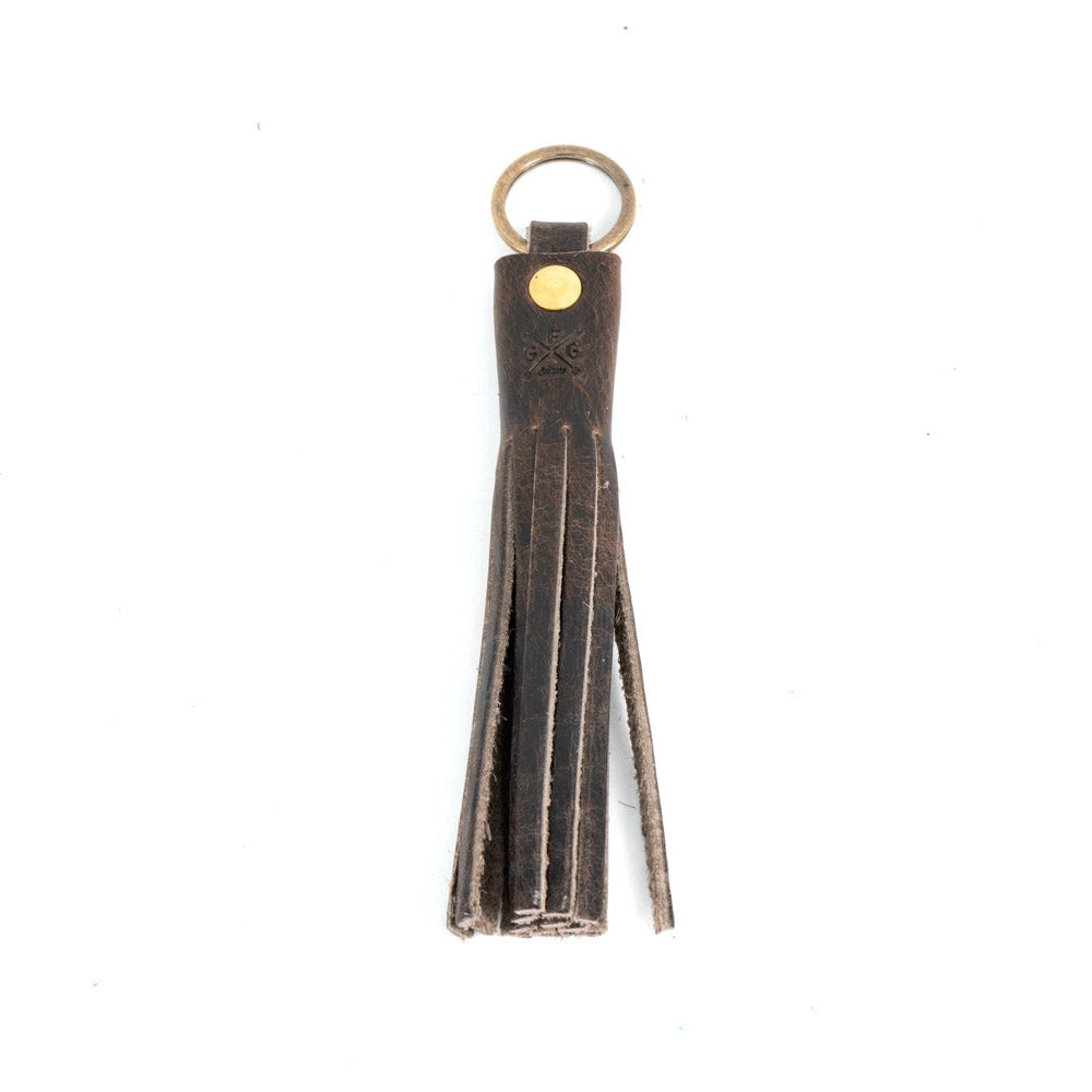 LEATHER TASSEL KEY CHAIN - Go Forth Goods