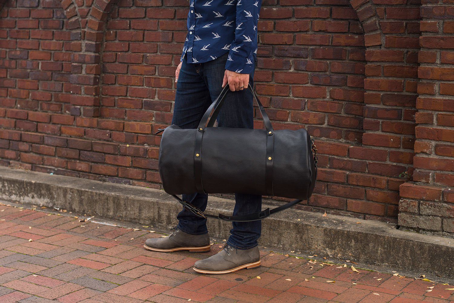 WILLIAM LEATHER ZIPPERED DUFFLE BAG | MADE IN USA | GO FORTH GOODS - Go ...